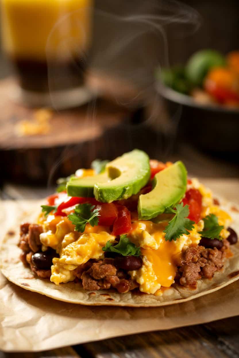 High Protein Breakfast Tacos - Lazy Apron