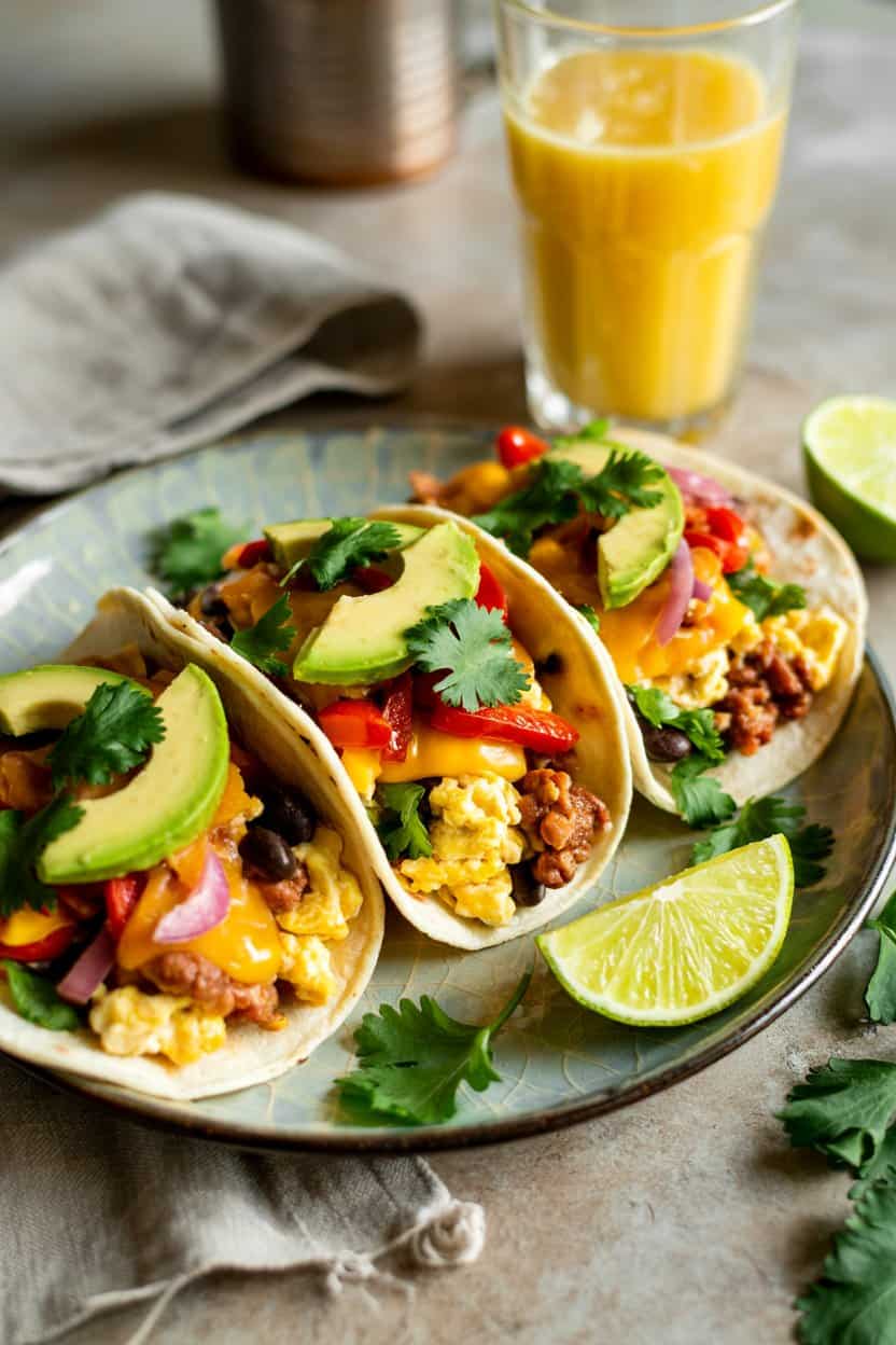 High Protein Breakfast Tacos - Lazy Apron
