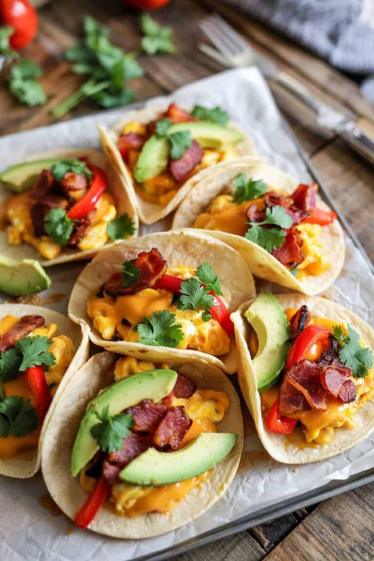 Mini Breakfast Tacos - Lazy Apron