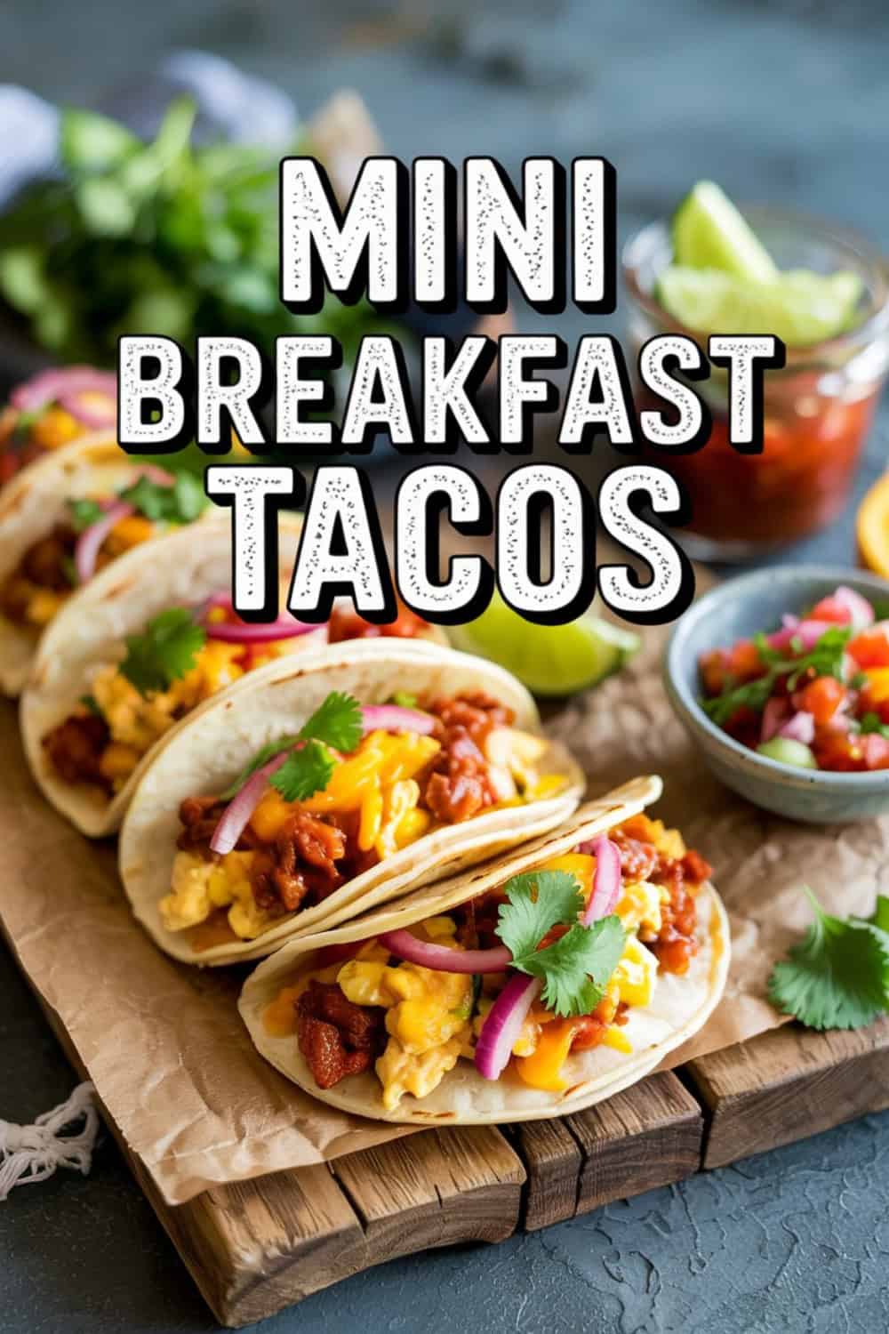 Mini Breakfast Tacos - Lazy Apron