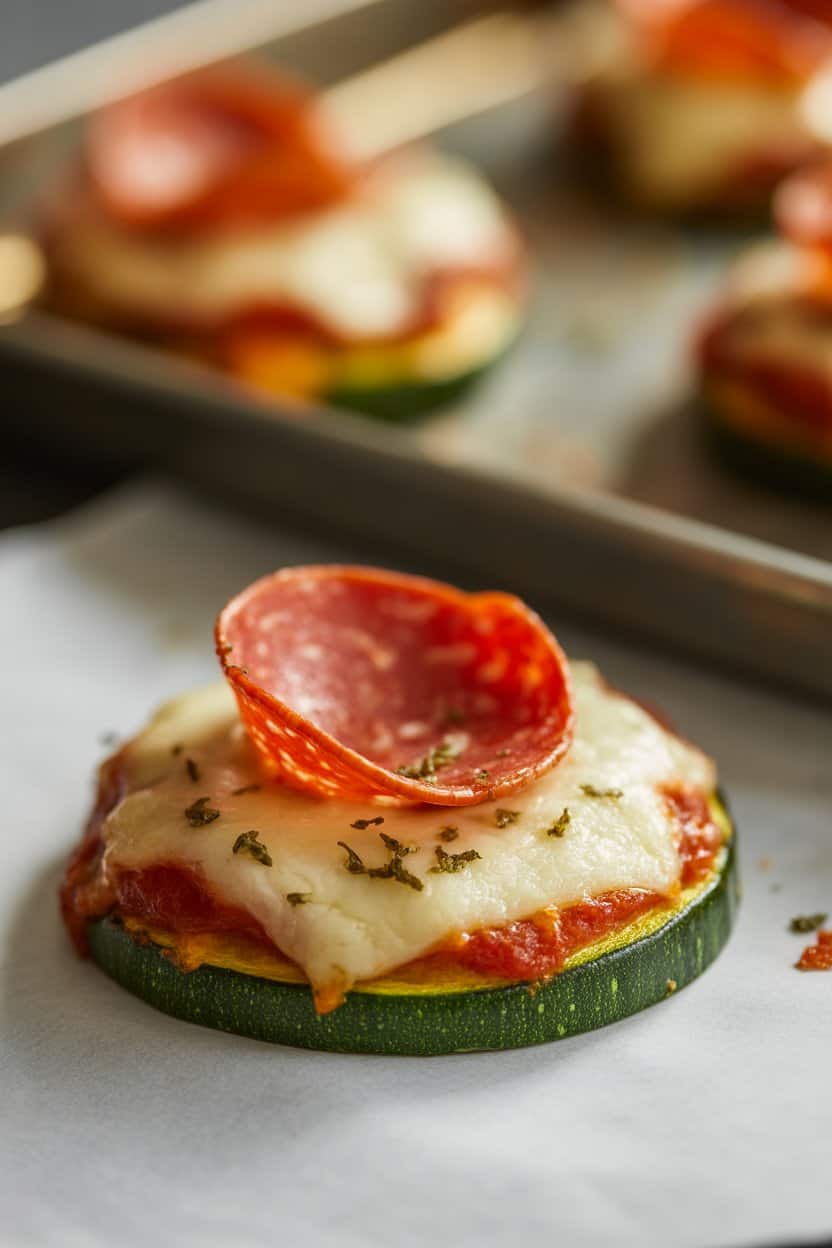 Zucchini Pizza Bites - Lazy Apron